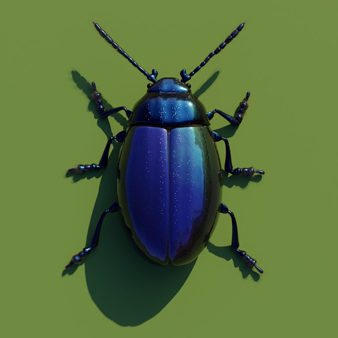 Make an animated 3d model in blender of any insect or animal character ...