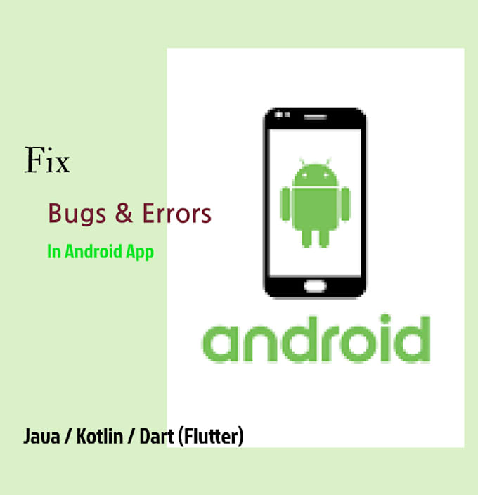 Fix bug and errors in your android app by Nishajain2410 | Fiverr Fix bug and errors in your android app by Nishajain2410 | Fiverr