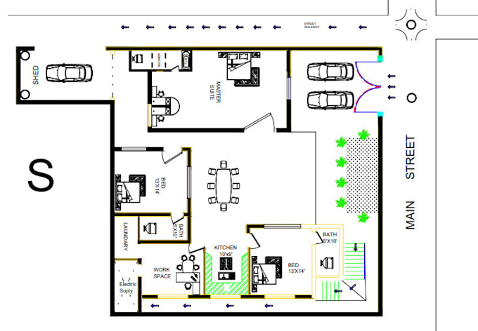 Be your architect to make a house plan,2d floor plan, site plan and ...