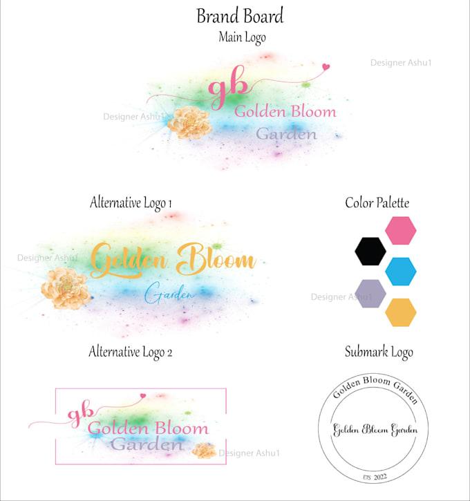 Create primary, alternative, brand kit and submark logo by ...