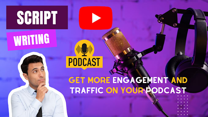 Write your podcast scripts by Hasankhan1 | Fiverr