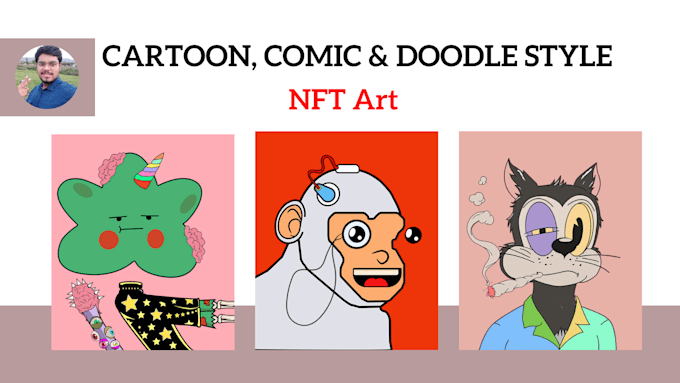 Create 5k, 10k cartoon and comic style nft art collection by ...