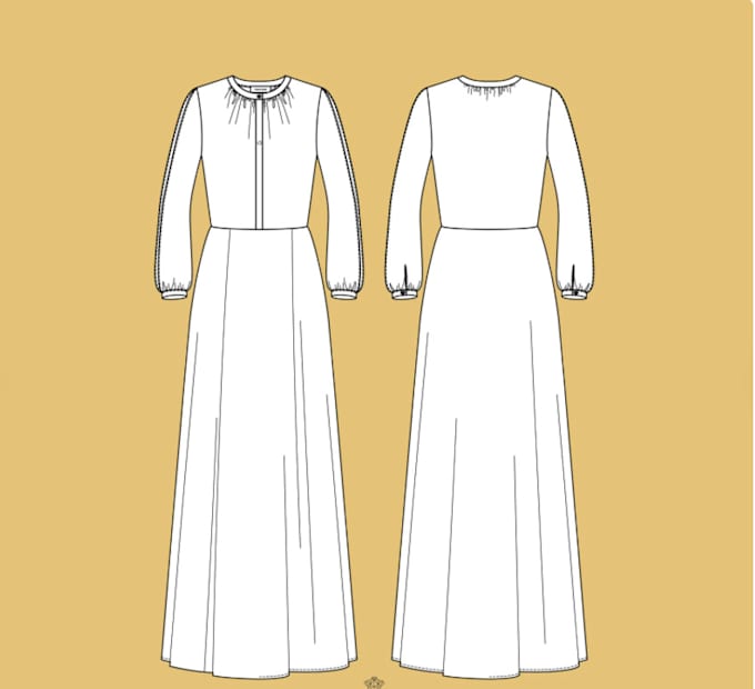 Black and white technical sketch by Baladharshini02 | Fiverr