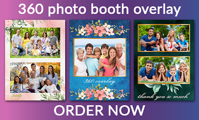 360 photo booth promotional amazing overlays design by Risu24 | Fiverr