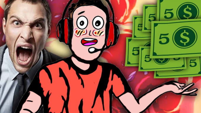 Cartoon youtube thumbnail logo, anime animation illustration by Maker41 ...