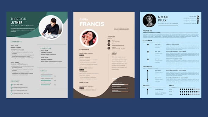 Make professional resume design or modern cv template by Anmolkiran333 ...