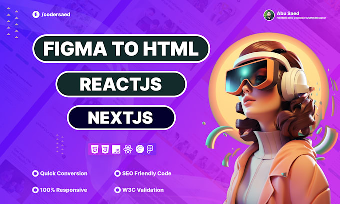 Convert figma to html, figma to react js, next js, with bootstrap 5 ...
