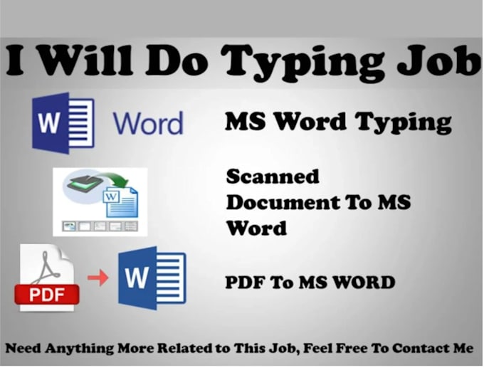 Manually type or retype scanned pages pdf to word by Yvan1297 | Fiverr