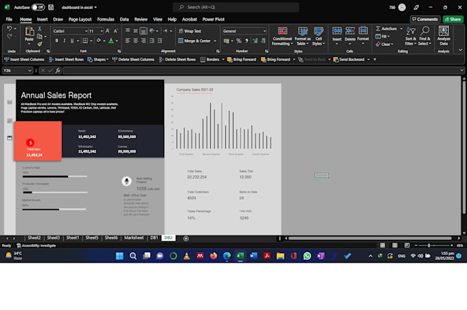Design dashboards, and do data entry, analysis and do graphs by ...