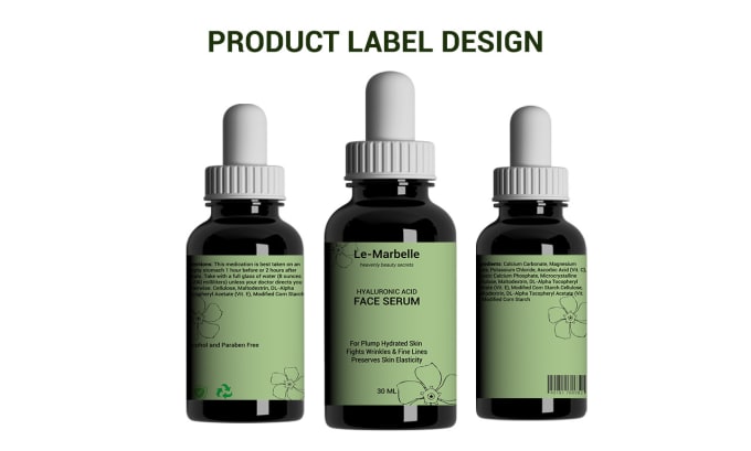 Design print ready dropper bottle label by Uswabajwa45 | Fiverr