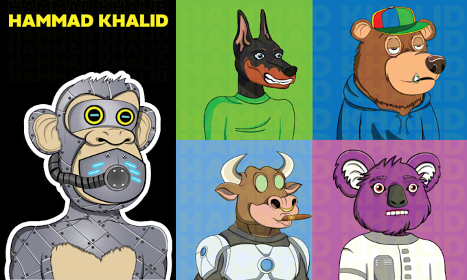 Turn you to nft cartoon character unique and custom nft art collection ...