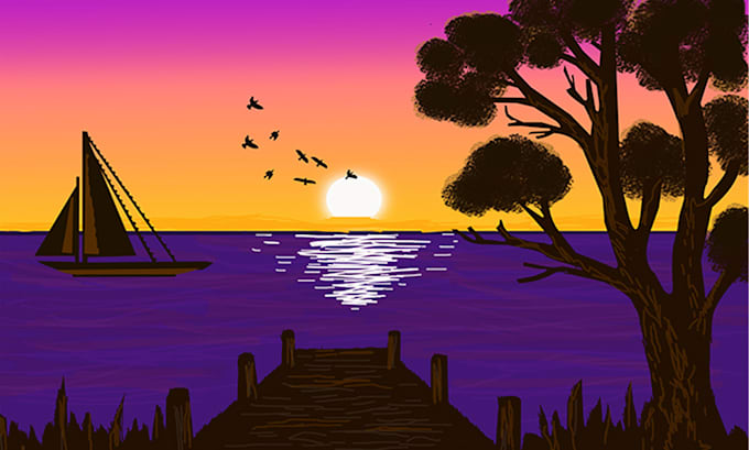 Draw and illustrate your hand drawing into digital art illustration by ...