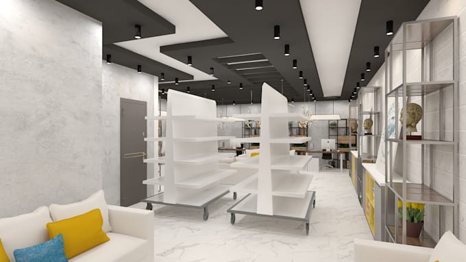Design and render your 3d retail studio, shops, interior by ...