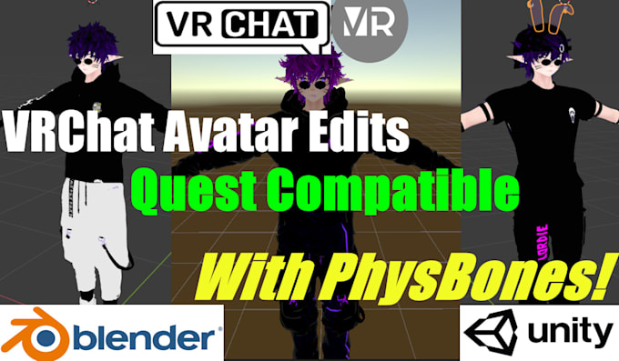 Edit customize or create your vrchat avatar by Lulistaofficial | Fiverr
