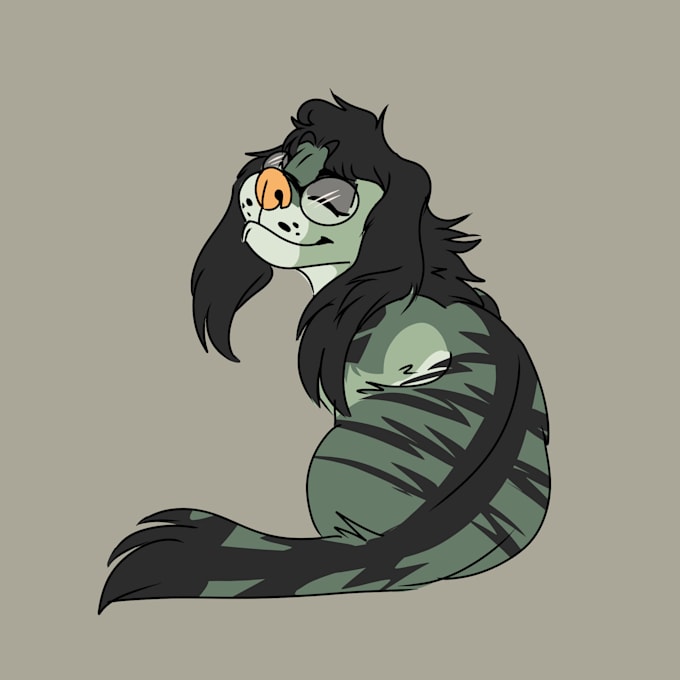 Draw a feral fullbody image of your fursona by Pgrey12 | Fiverr