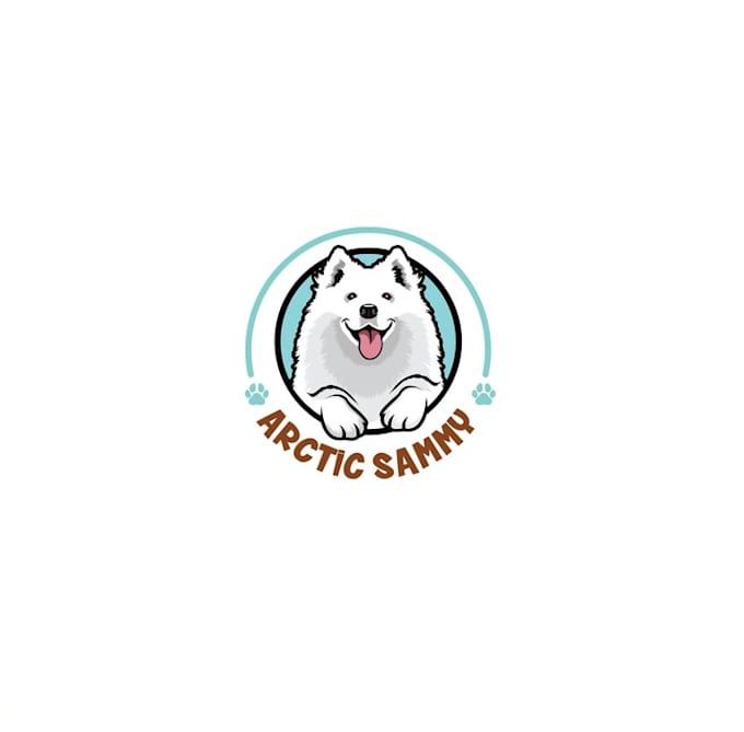Design powerful arctic sammy dog logo by Valerie_costill | Fiverr