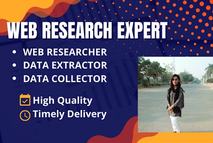 Be your web researcher and data collection assistant by Nitasha12 | Fiverr