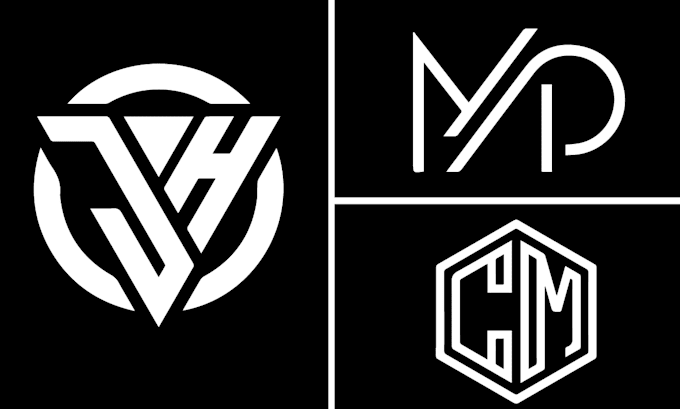 Design a bold initial letters logo by Zimmal786 | Fiverr