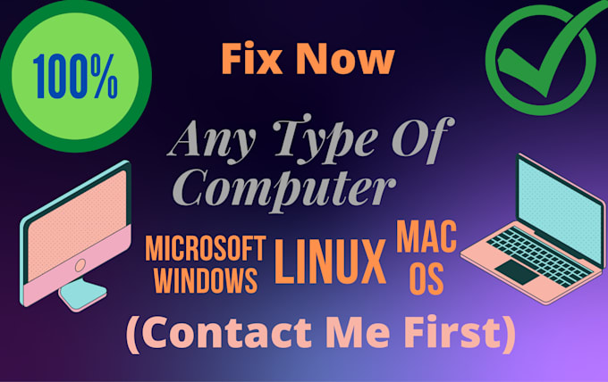 Repair and fix your windows and linux or mac os on computer or laptop ...