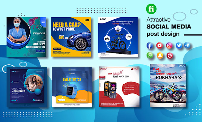 Make professional social media post by Nandalalmallah | Fiverr