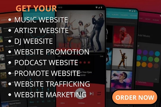 Design a music website for music artist, producer and studio by Ridwan ...