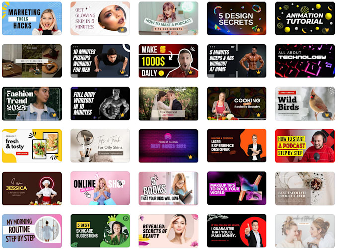Create custom thumbnails for content creators by Minsaraprbhasha | Fiverr