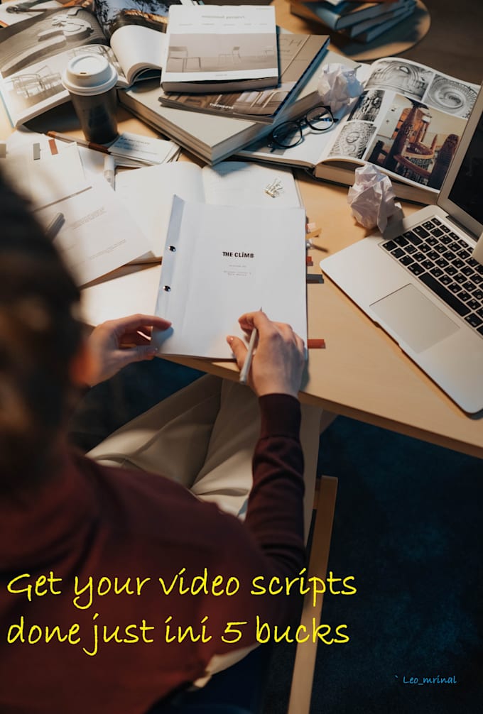 Write a creative and unique script for your videos by Leo_mrinal | Fiverr