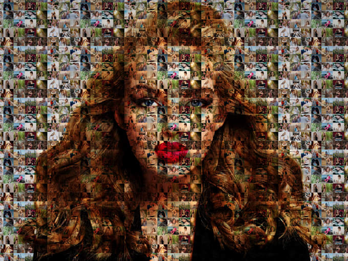 Design amazing unique photo collage, mosaic photo collage by Sanaali ...