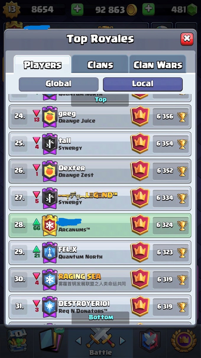 Clash royale trophy pushing by Roland3311 | Fiverr