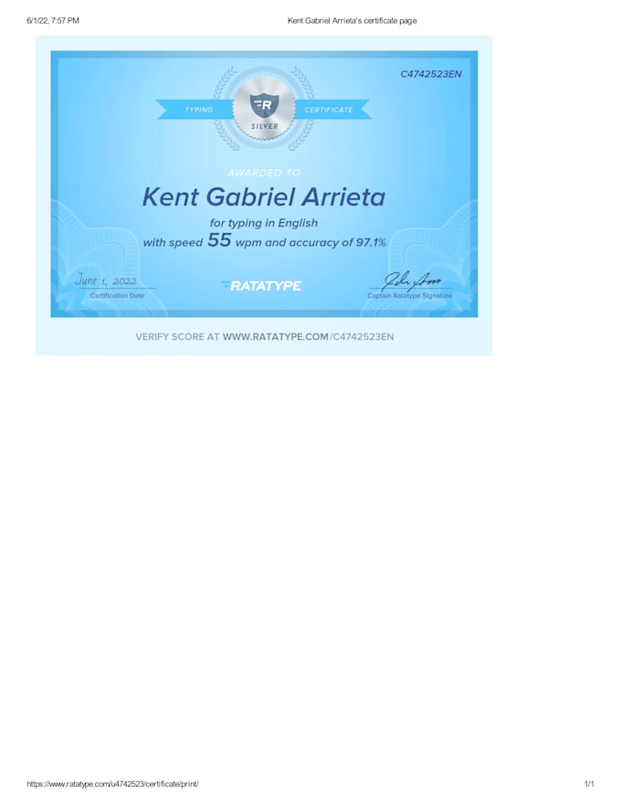 Do 55 wpm with accuracy of 97 having grammatical structure by ...