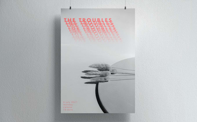 Make a minimalist poster for your event by Sergeyluz | Fiverr