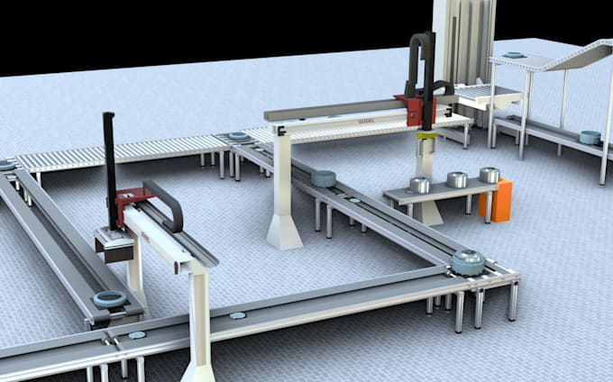 Animate 3d industrial,robotic manufacturing processes by Kelemenlorand ...