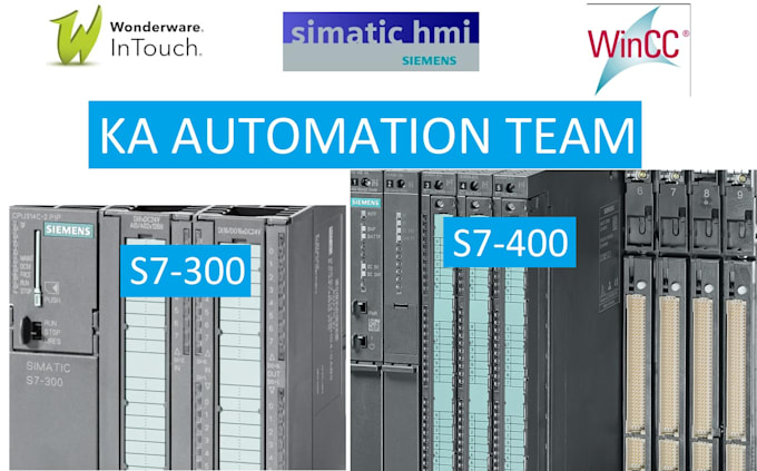 Do siemens s7 300 400 plc programming hmi scada design with wincc intouch by Ka_automation | Fiverr