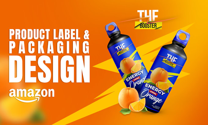Make bottle label design for your amazon product by Owaisbari | Fiverr