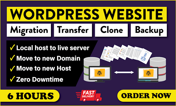 Transfer, migrate wordpress website to new host or domain by Esmartssolution | Fiverr