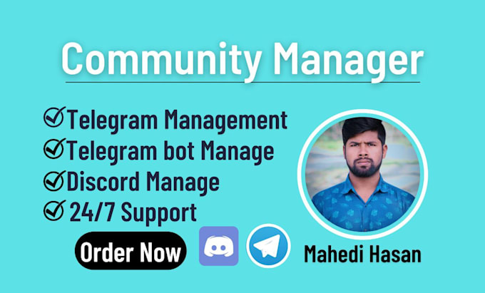 Be your telegram moderator, discord moderator, any crypto community ...