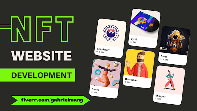 Build nft minting website nft marketplace, nft mint engine by Gabrielmang | Fiverr