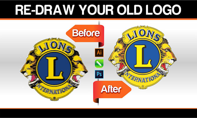 Redraw logo edit and convert your image to vector graphic by Acn_graphics | Fiverr