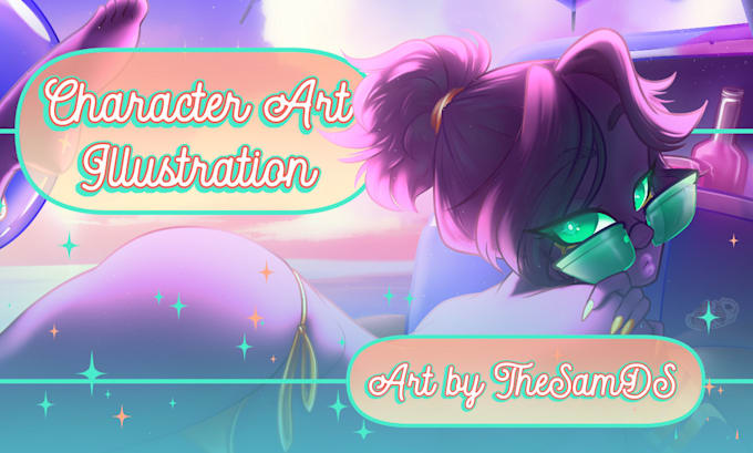 Draw a character illustration by Thesamds | Fiverr