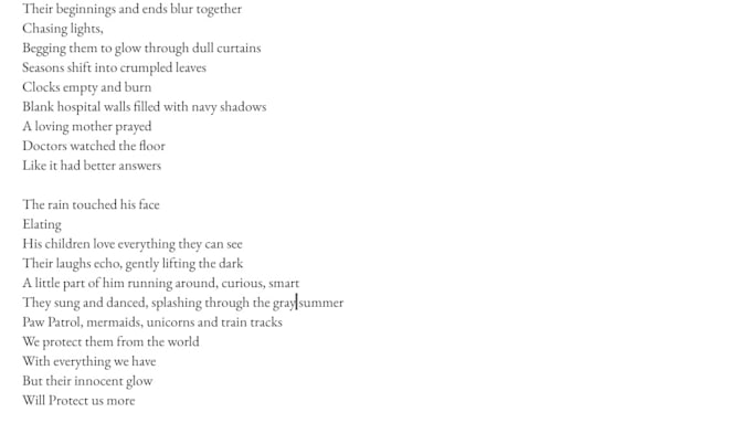 Write custom poetry, short stories and letters by Juliaceleste | Fiverr