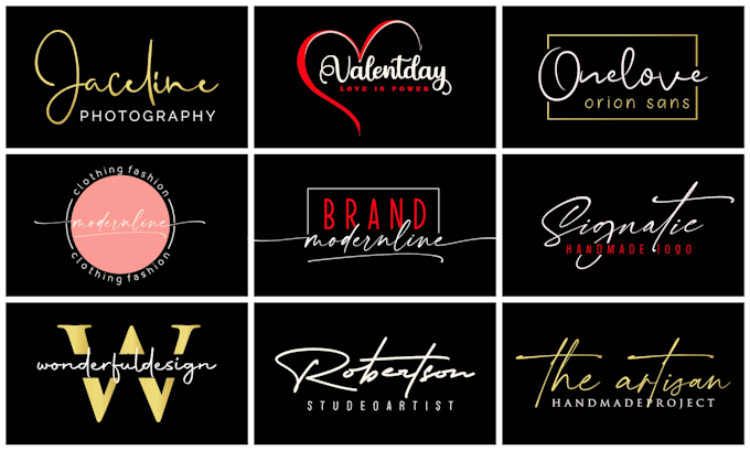 Design elegant signature hand drawn logo by Fatemaa_ | Fiverr