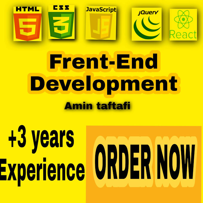 Be your front end web developer ,html , css , js by Amin350 | Fiverr
