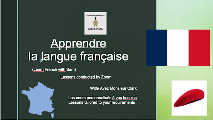 French lessons for english speakers by Frenchavecsam | Fiverr