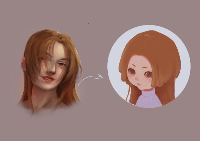 Make an avatar icon in the style of childrens books by Caramelrika | Fiverr