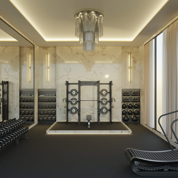 Design and 3d render your gym by Reinkd | Fiverr