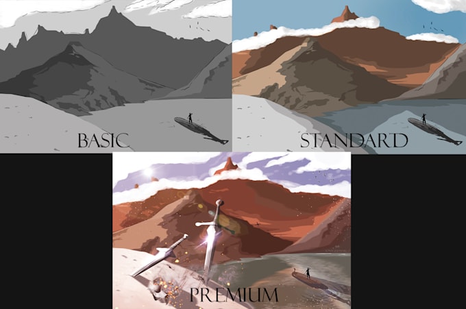 Illustrate any landscape or open world environment you need by ...