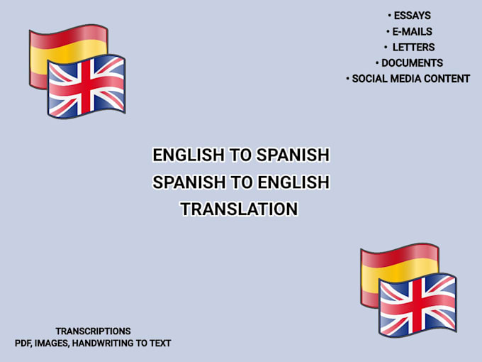 Translate and transcribe eng to esp by Onlineanna | Fiverr