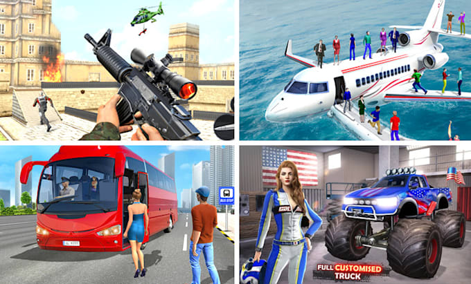 Do mobile game development 2d, 3d for android in unity by Playio | Fiverr