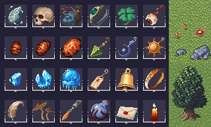 Create pixel art sprites for your game by Colz02 | Fiverr