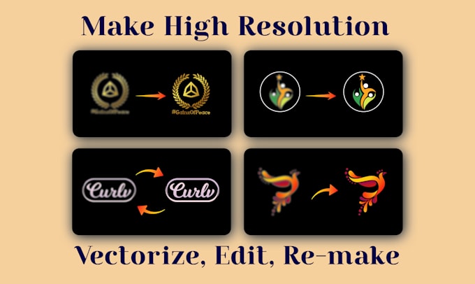 Make high regulation, vectorize, edit, and re make your logo by Logo ...